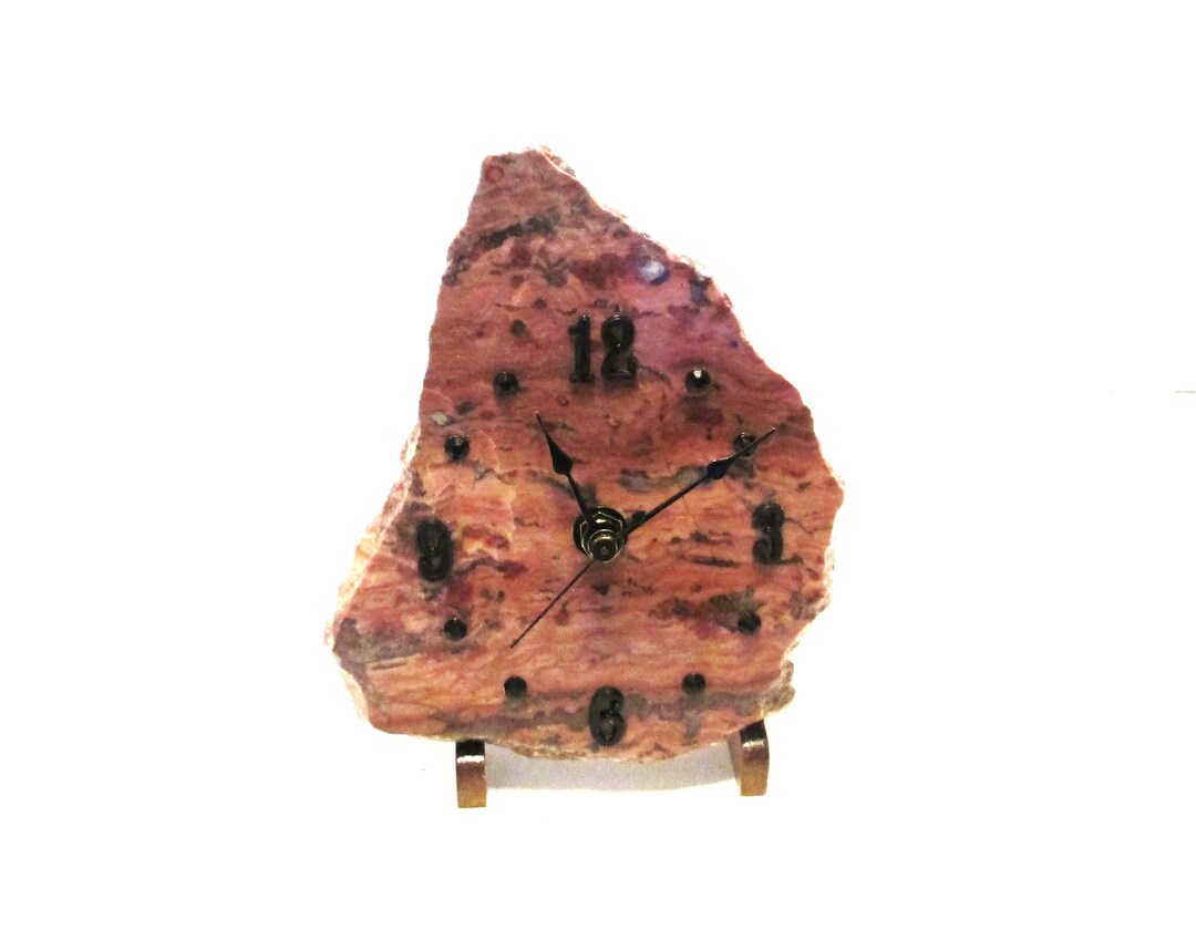 Stone Desk Clock - Etsy