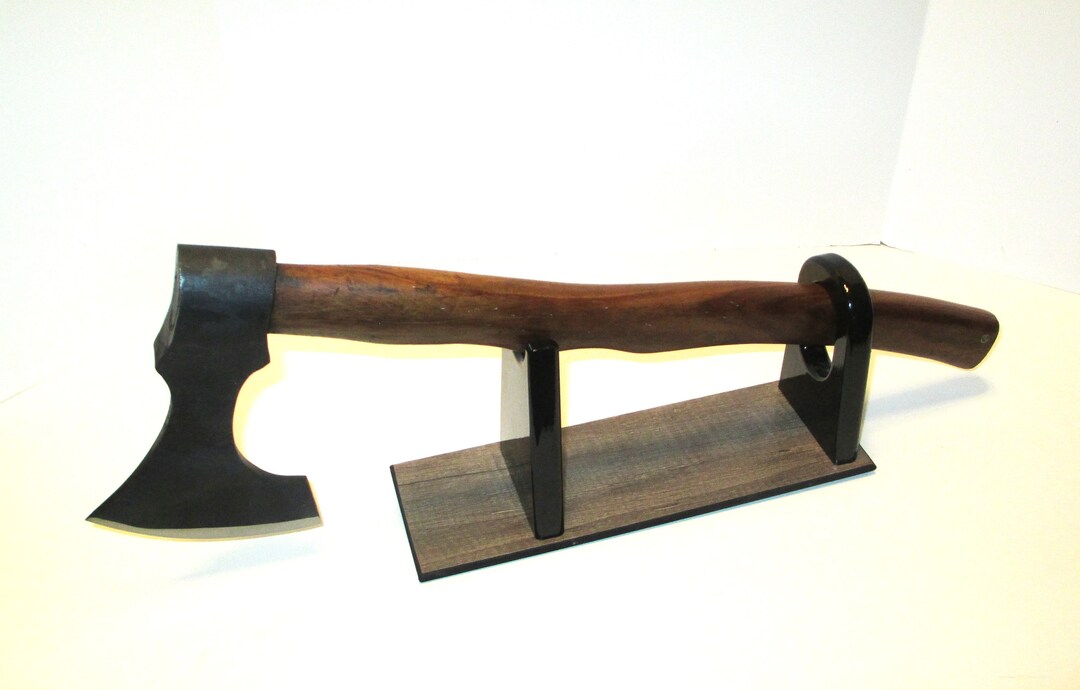 Battle Axe / Tomahawk / Hatchet Display Stand winter Wood Melamine Base ...