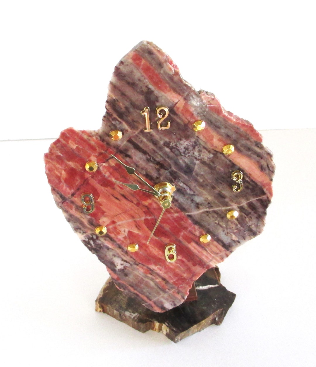 Stone Desk Clock - Etsy