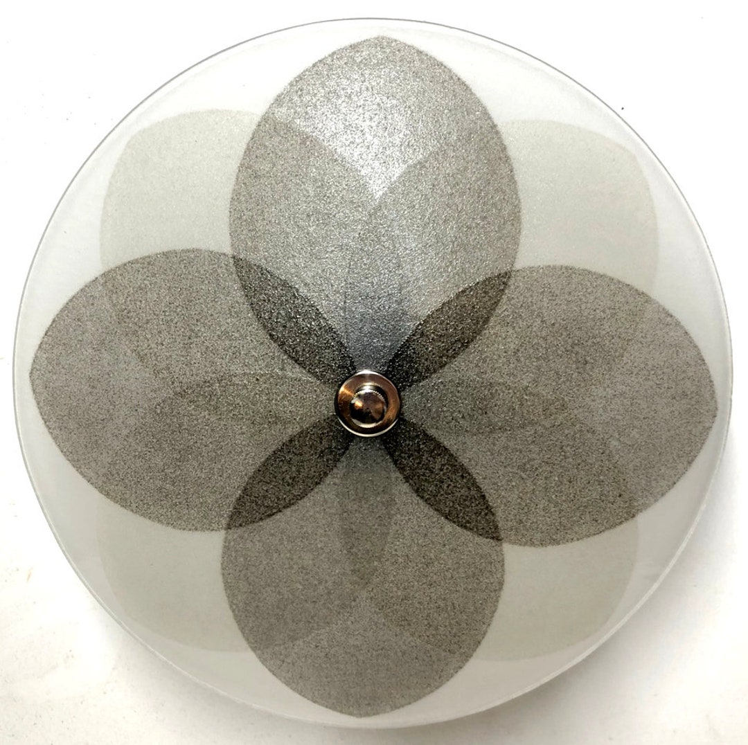 The Lotus Ceiling Light, Grey and Charcoal - Etsy