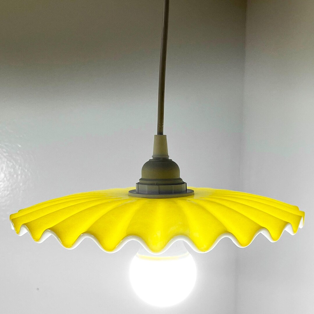 Candy Dish Pendant Light, Marigold Yellow - Etsy