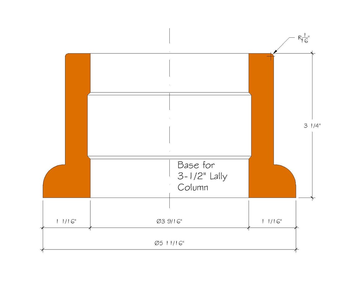 Baseboard Trim With Shoe Base for Lally Column - Craftsman Square ...