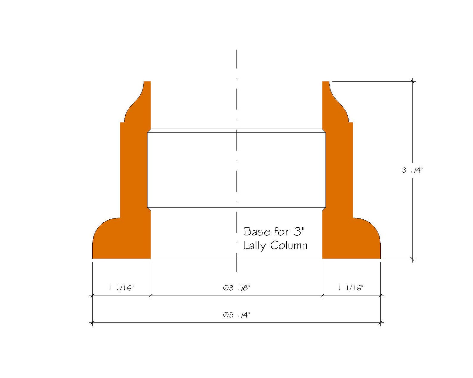 Black Baseboard Trim With Shoe Base for Lally Column - Profile 623 - Etsy