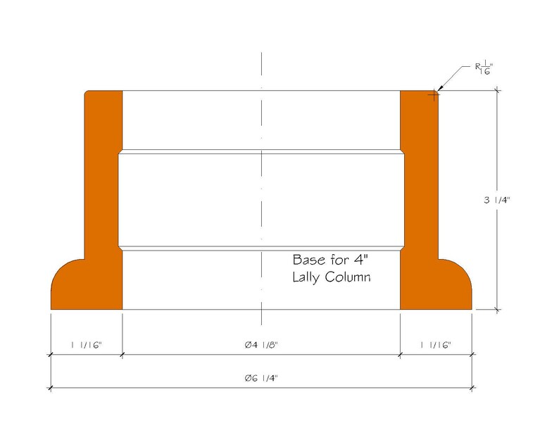 Baseboard Trim With Shoe Base for Lally Column - Craftsman Square ...