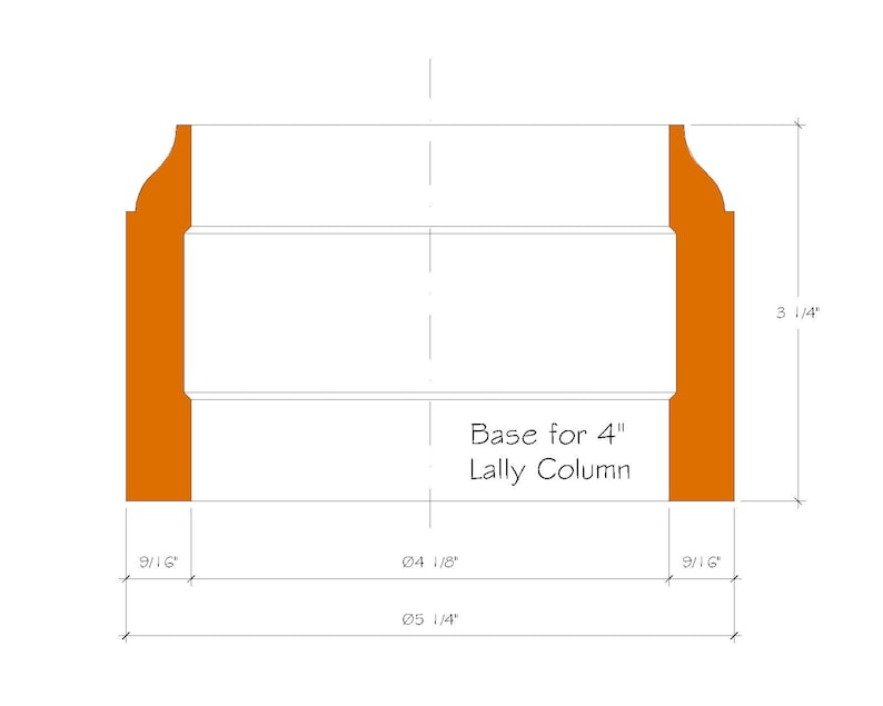 Baseboard Trim for Steel Lally Column - Profile 623 - Etsy