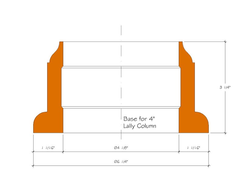 Black Baseboard Trim With Shoe Base for Lally Column - Profile 623 - Etsy