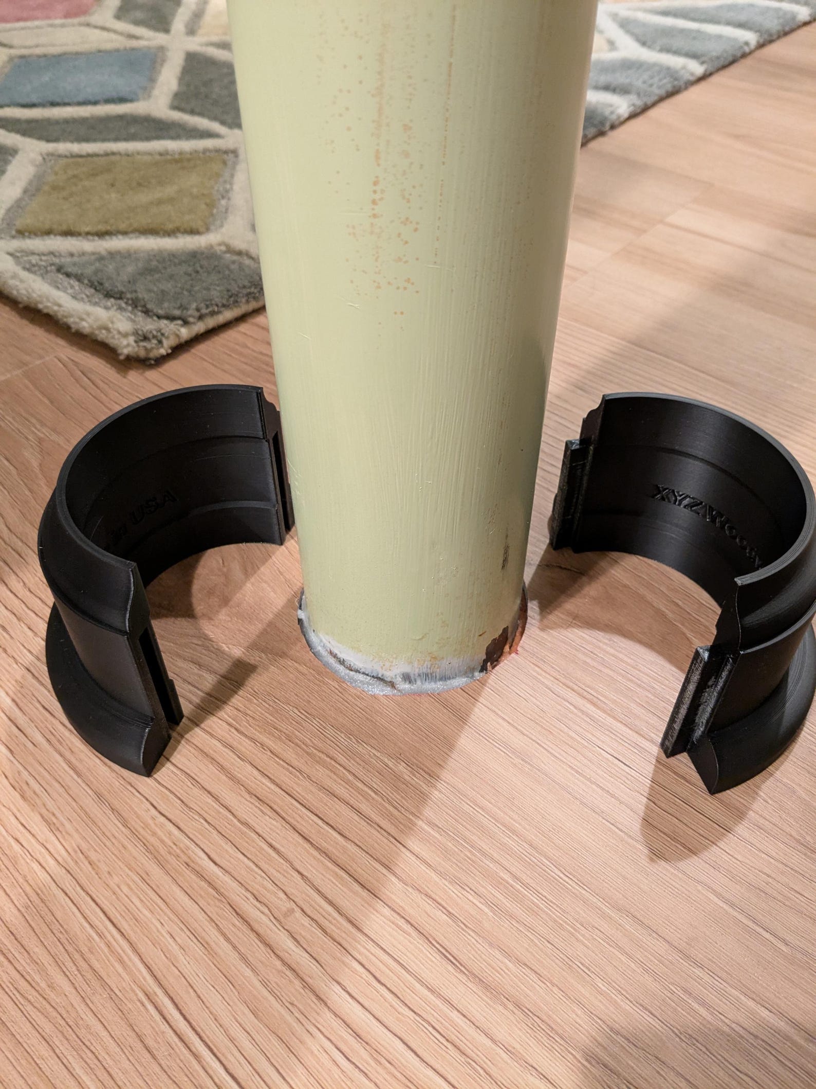 Black Baseboard Trim With Shoe Base for Lally Column - Profile 623 - Etsy