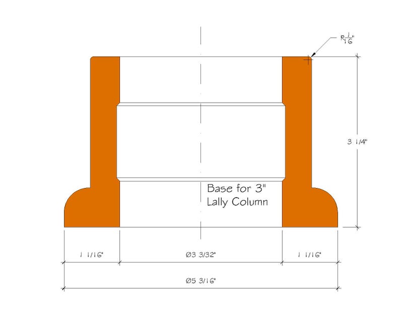 Baseboard Trim With Shoe Base for Lally Column - Craftsman Square ...