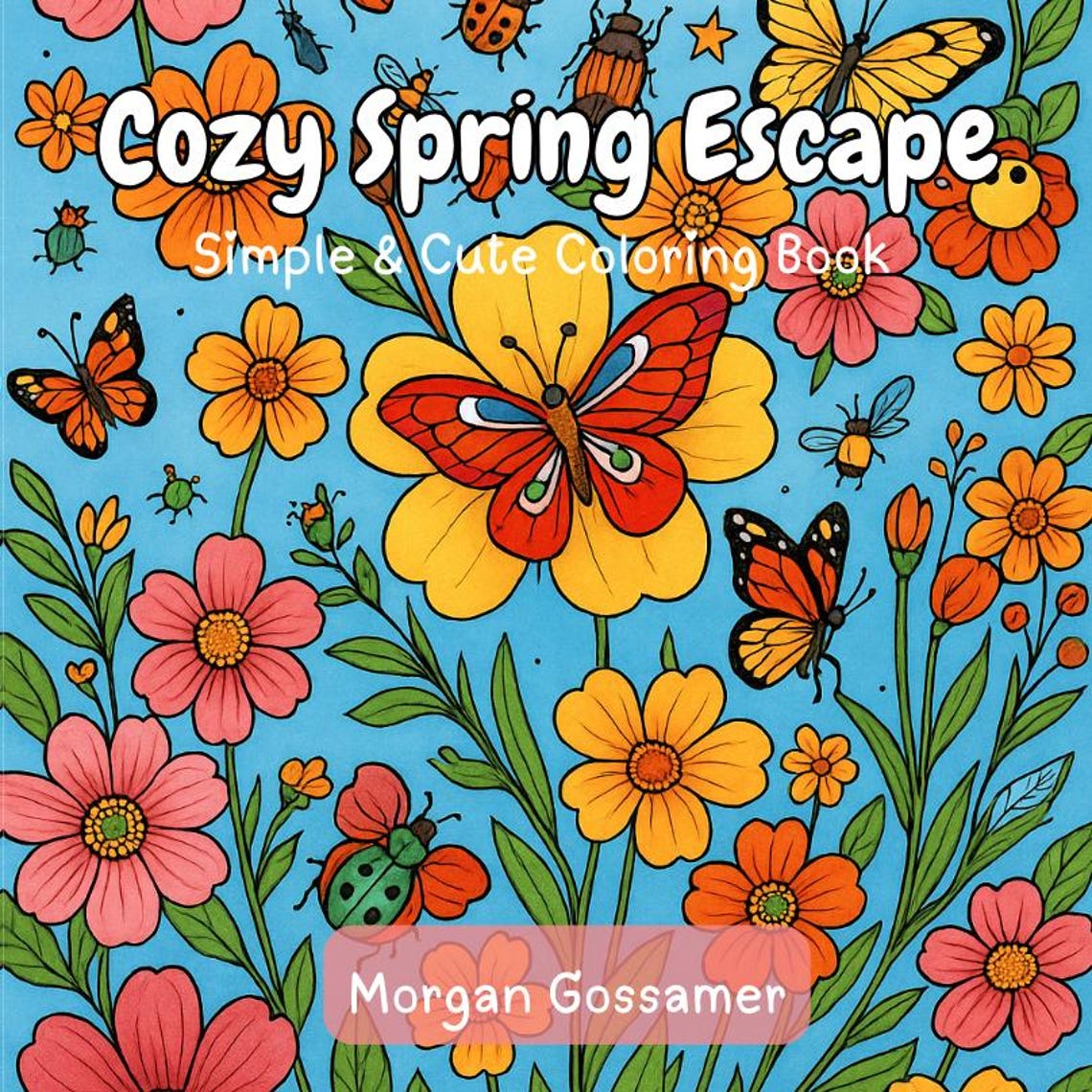 Spring Escape Cozy Coloring Book - Etsy
