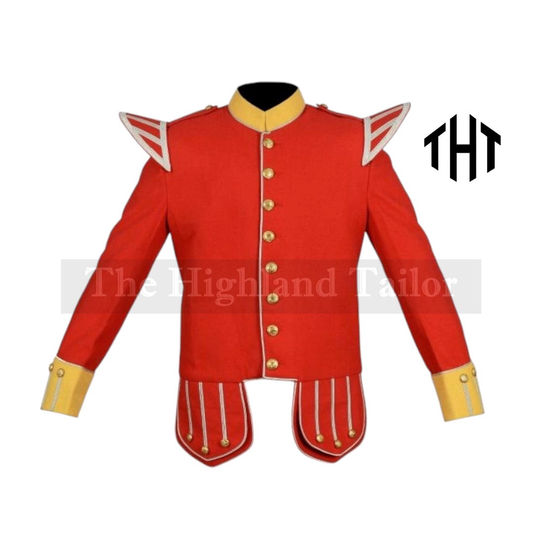 Custom Military Wool Doublet – Braided Highland Parade Jacket - Etsy