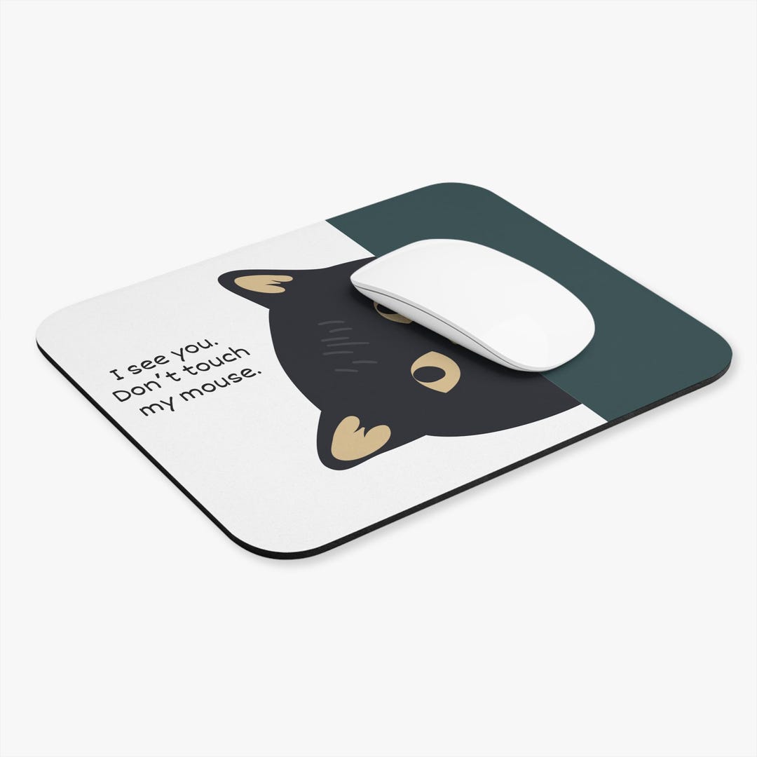 Funny Cat Mouse Pad, Cute Desk Accessory for Cat Lovers, Great Gift for ...
