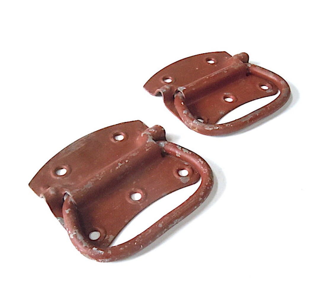 Vintage Stanley Trunk or Chest Handles / Painted Metal / Heavy Duty ...