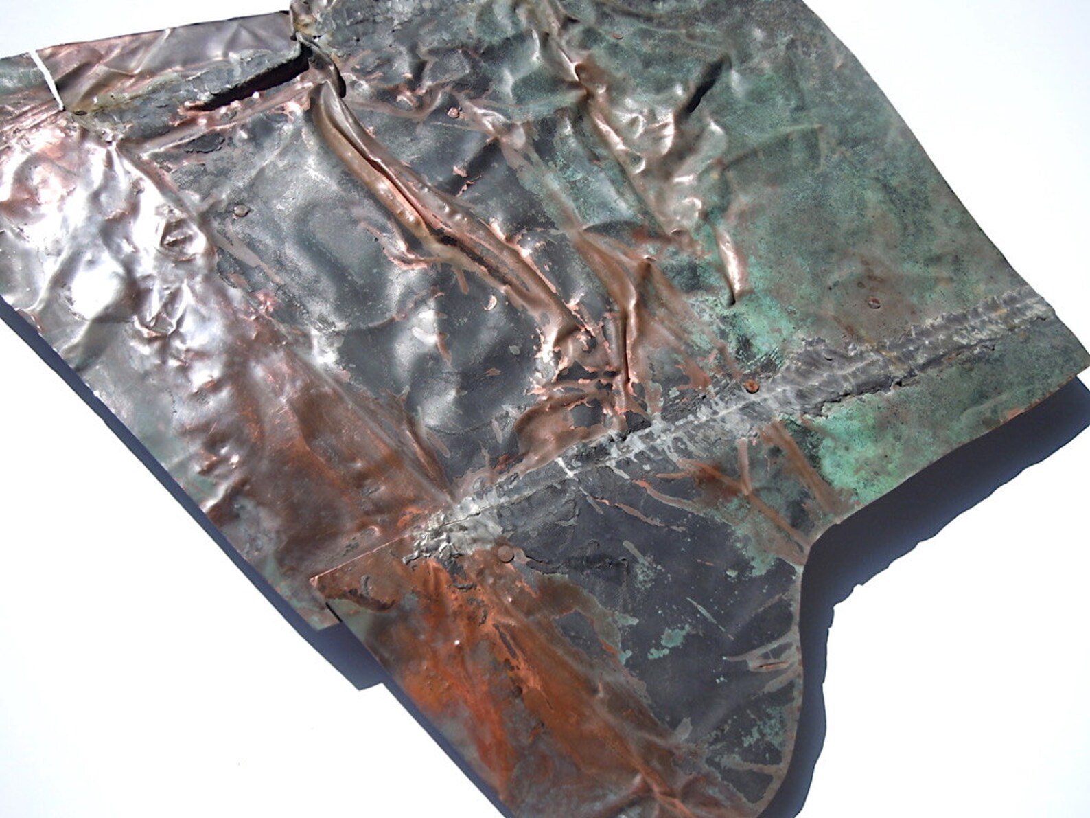 Vintage Copper Architectural Salvage / Architecture Scrap Art / Heavy ...