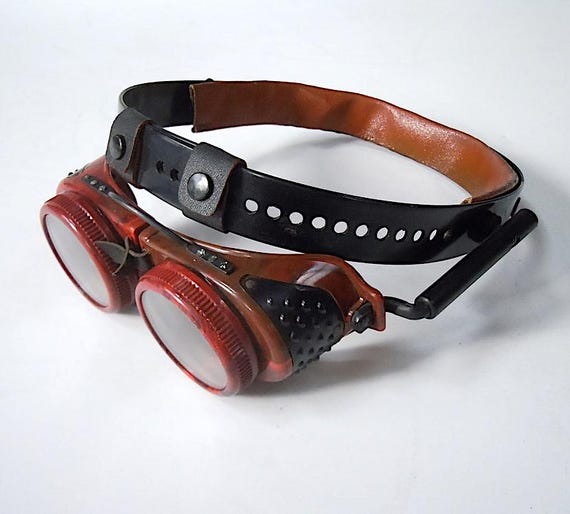 Vintage Bakelite Goggles / Weird Science / Eye Wear /… - Gem