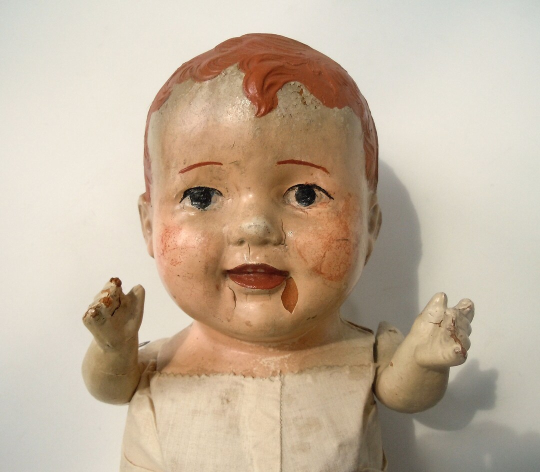 Vintage Distressed Composite Doll / Creepy Surreal Odd Beautiful ...