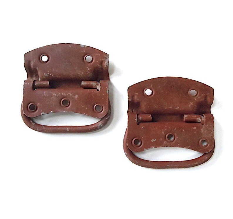 Vintage Stanley Trunk or Chest Handles / Painted Metal / Heavy Duty ...