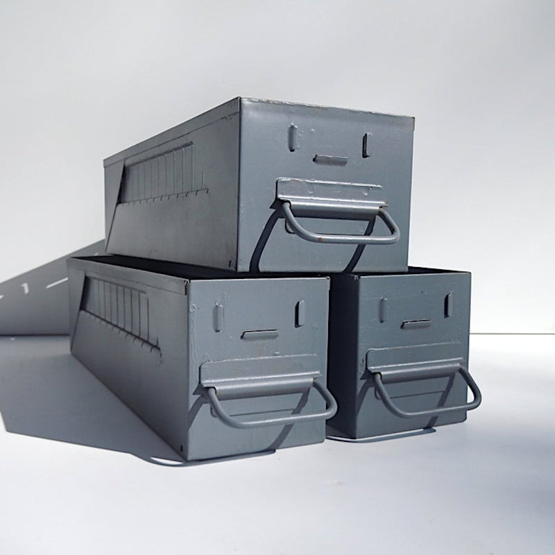 Metal Storage Bin - Etsy