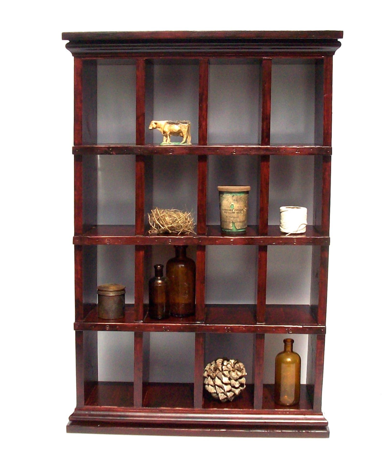 Pigeon Hole Cubby Cabinet / Postal Mail Cabinet / Collection Display ...