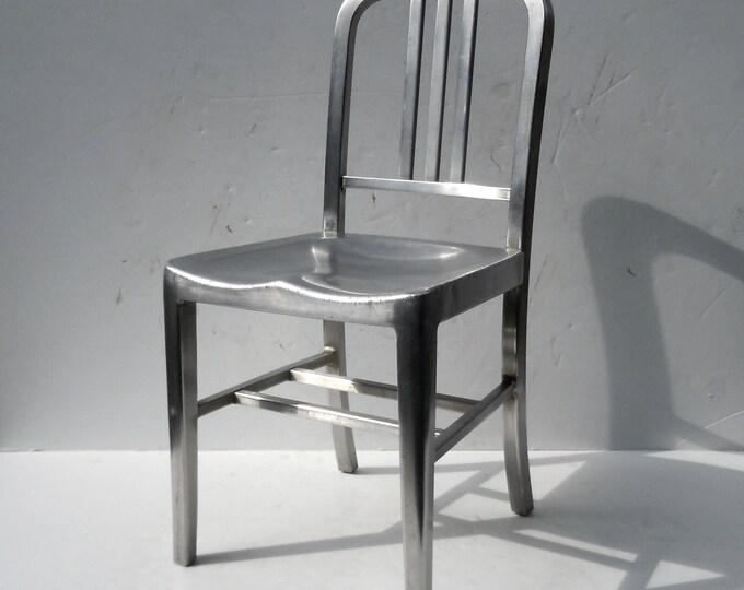 Vintage ALCOA Aluminum Chair / Numbered / Navy Chair / Lightweight ...