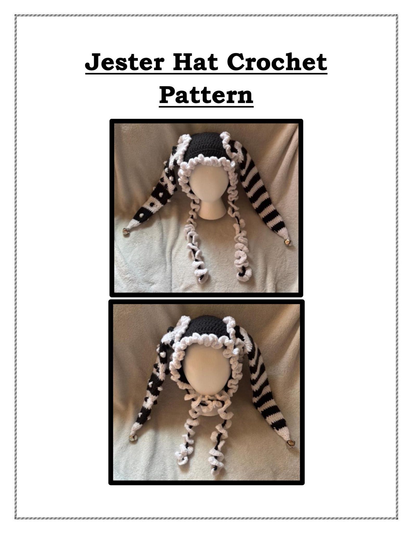 Jester Hat Crochet Pattern - Etsy