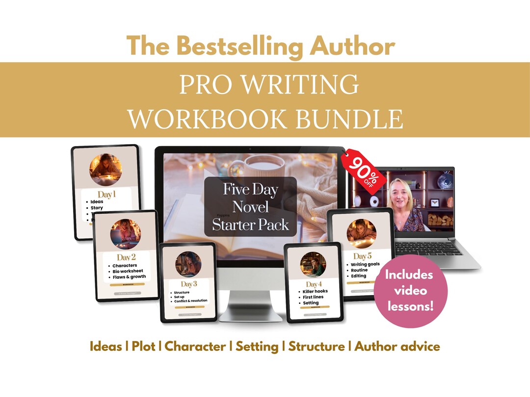 Novel Writing Workbook | 5-day Course by NYT Bestselling Author ...