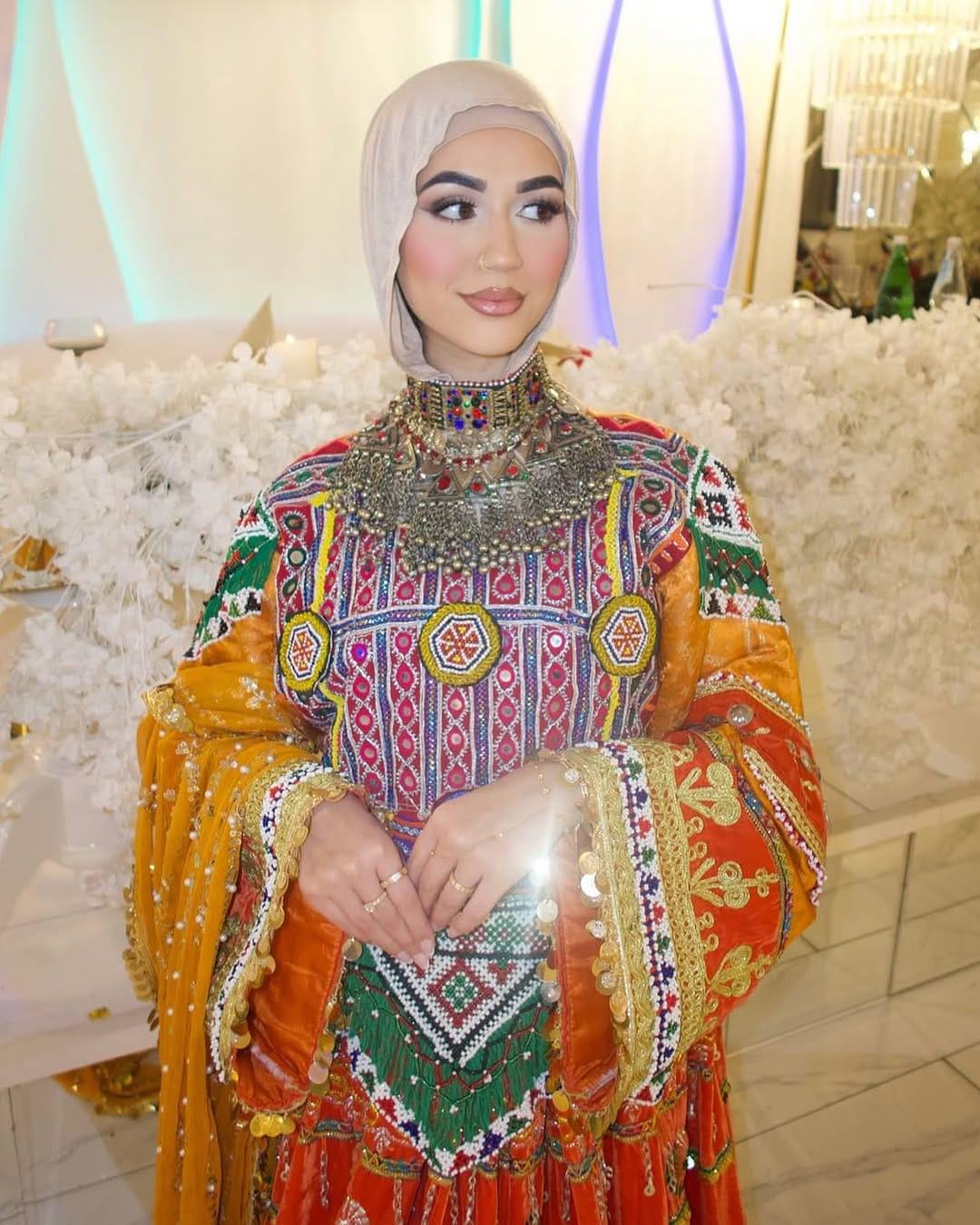 Vibrant Afghan Traditional Dress for Women | Embroidered Kuchi Attire ...
