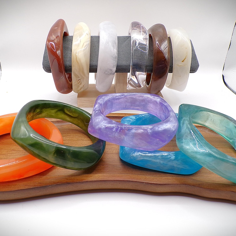 Acrylic or Resin Bangles - Etsy
