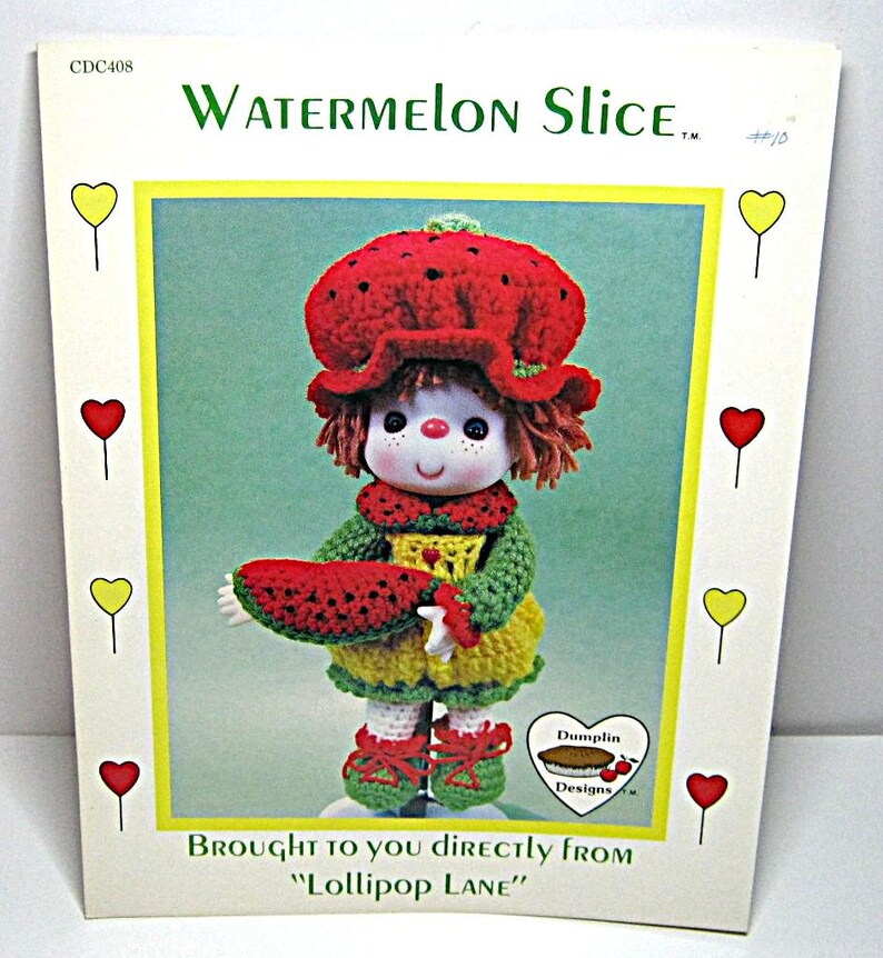 Vintage - Dumpling Designs - Crochet Doll Patterns - "lollipop Lane ...