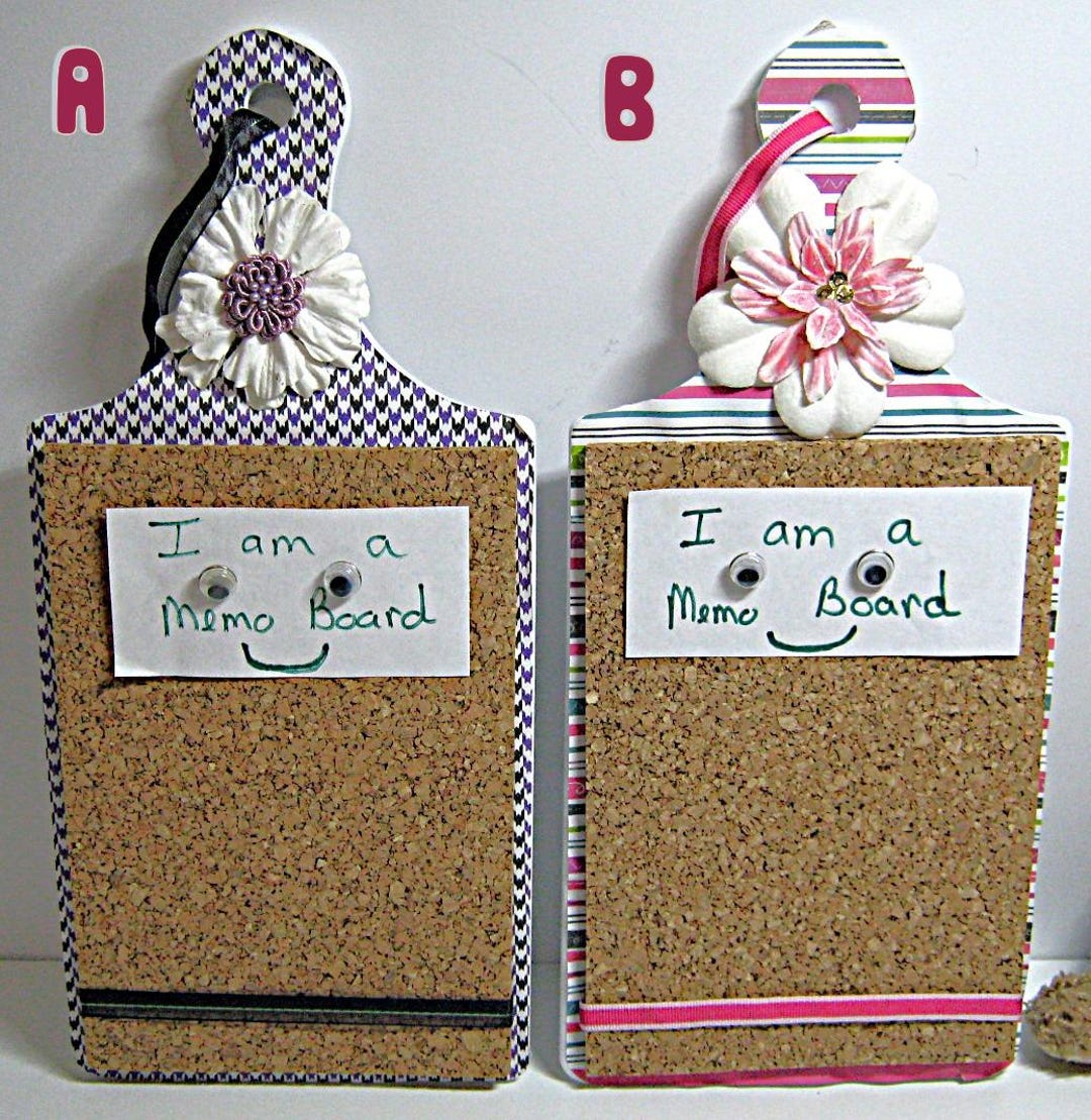 Vintage - Handmade Hanging Memo Cork Boards "i Am a Memo Board" - 2 ...