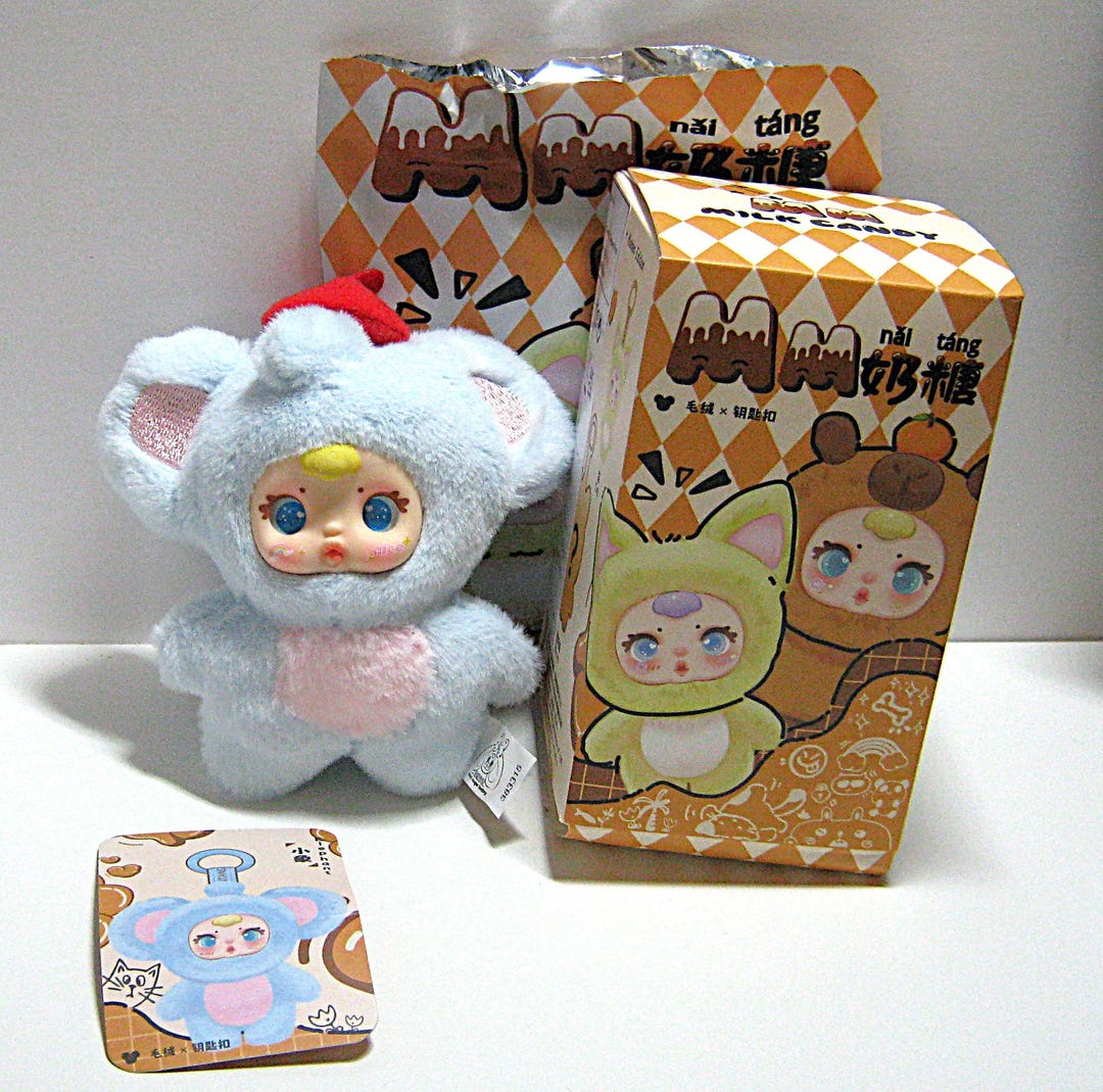MM Milk Candy Nai Tang Vinyl Plush Doll Pendant Keychain - "elephant" W ...