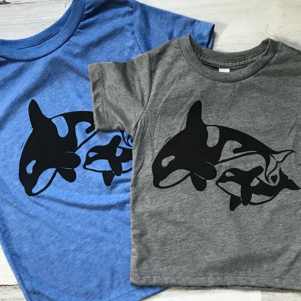 Kids Orca Shirt - Etsy