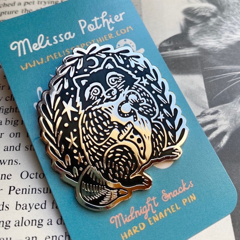 Raccoon Pin - Etsy