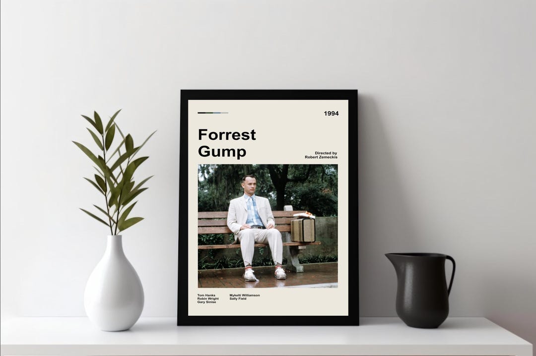 Forrest Gump Movie Poster, Retro Modern Art (digital Download) - Etsy
