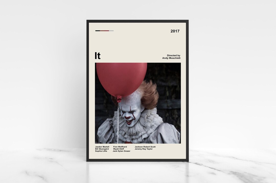 It Inspired Movie Poster, Stephen King, Horror Movie Print (digital ...