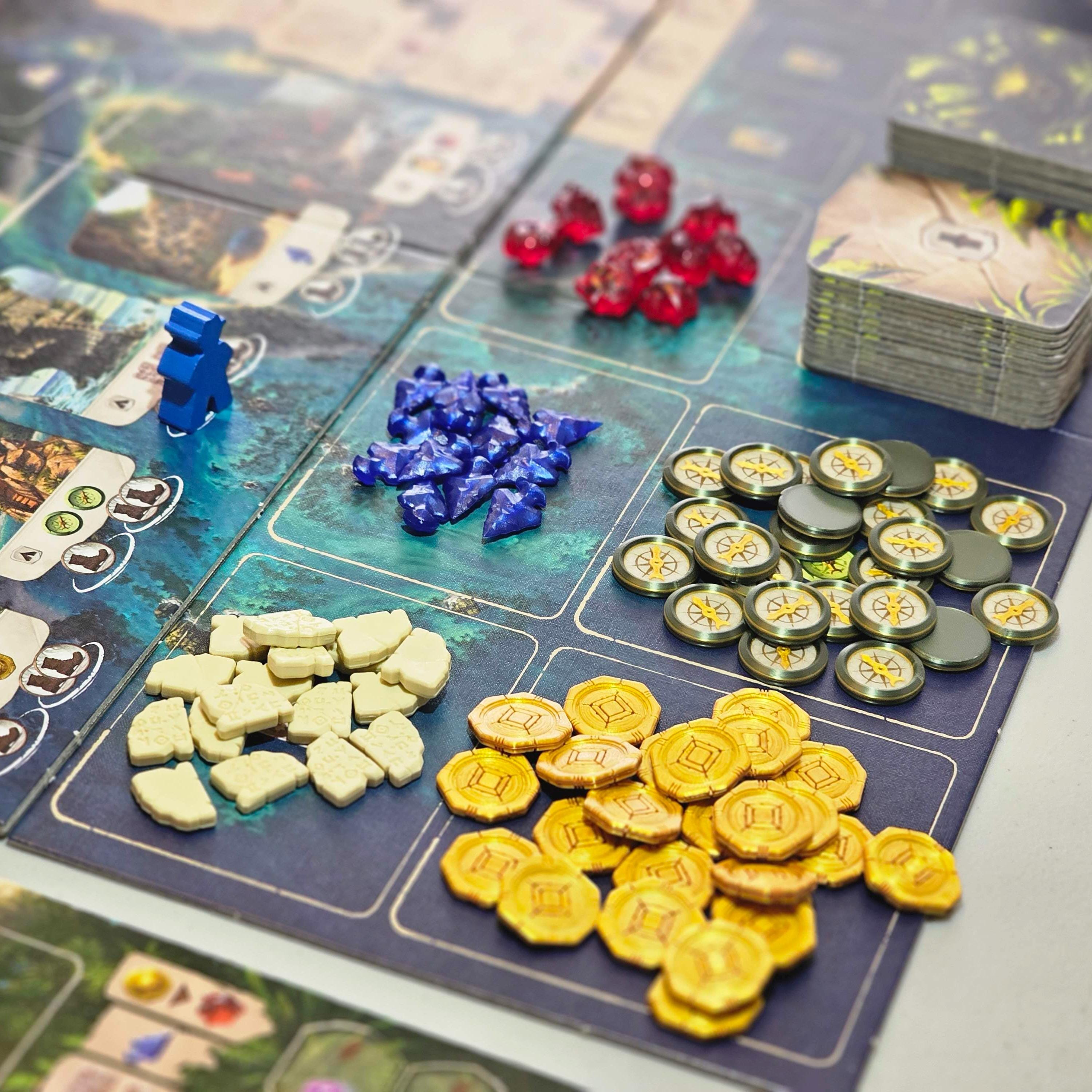 Compass & Gold Token Upgrades Compatible With Lost Ruins of Arnak™ - Etsy