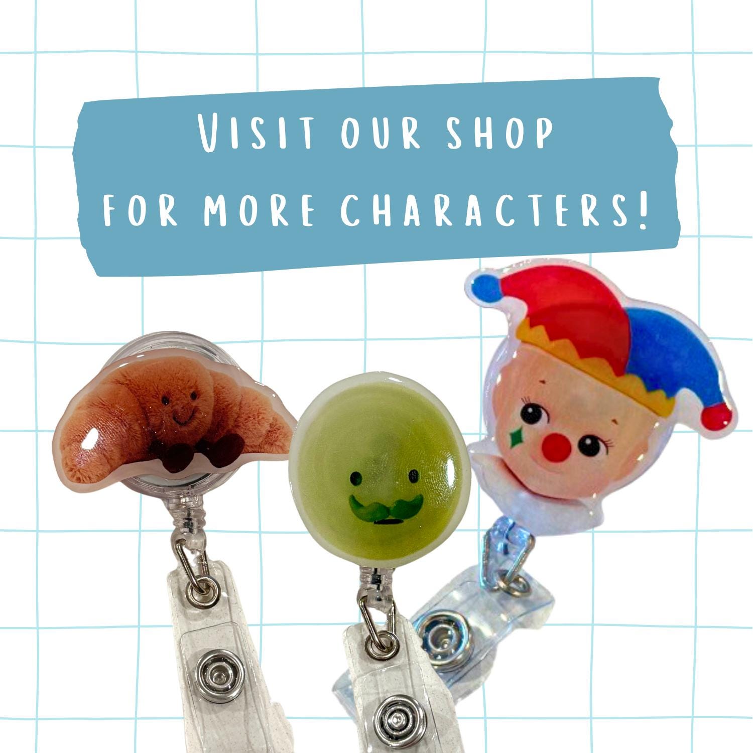 Handmade Resin Smiski-inspired "code Glow" Medical Badge Reels - Etsy