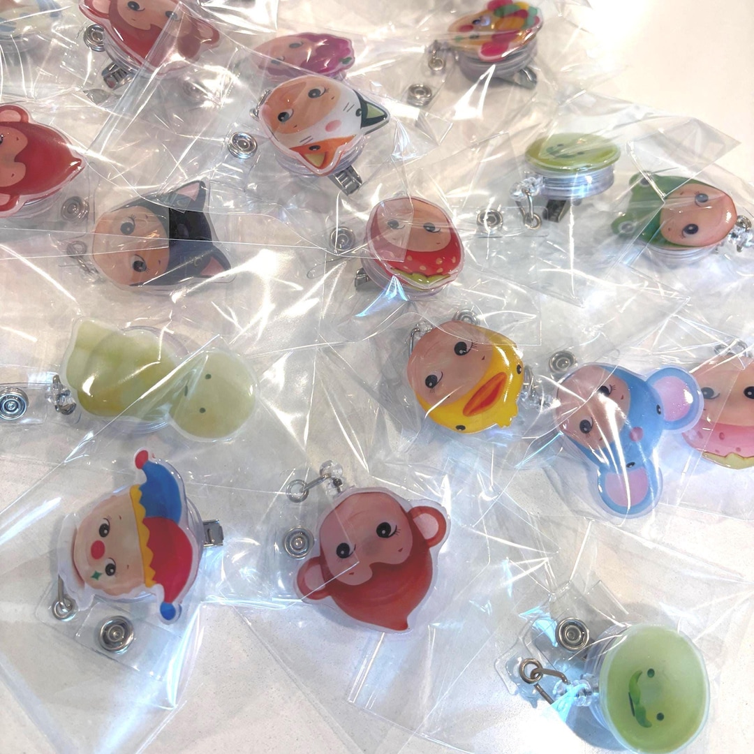 Kawaii Handmade Resin Sonny Angel Baby Smiski Trinket Badge Reel - Etsy