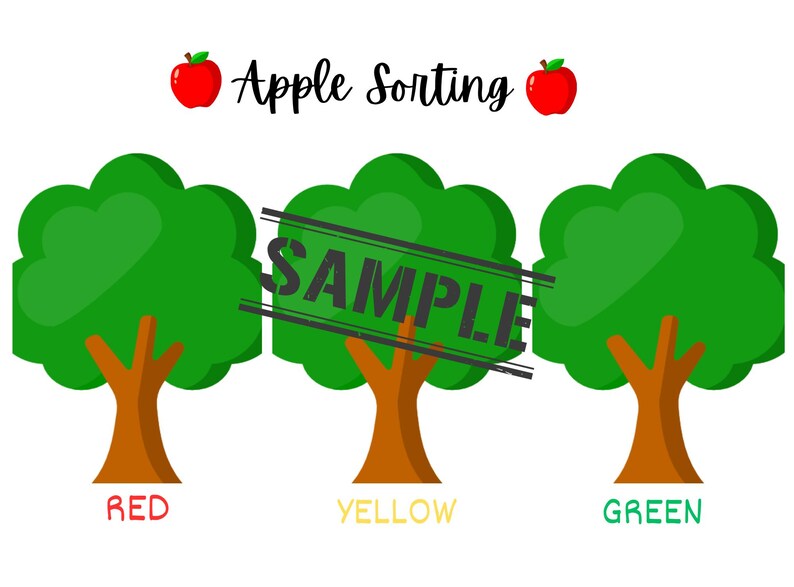Printable Apple Themed Preschool Math Activities With FREE Worksheet - Etsy