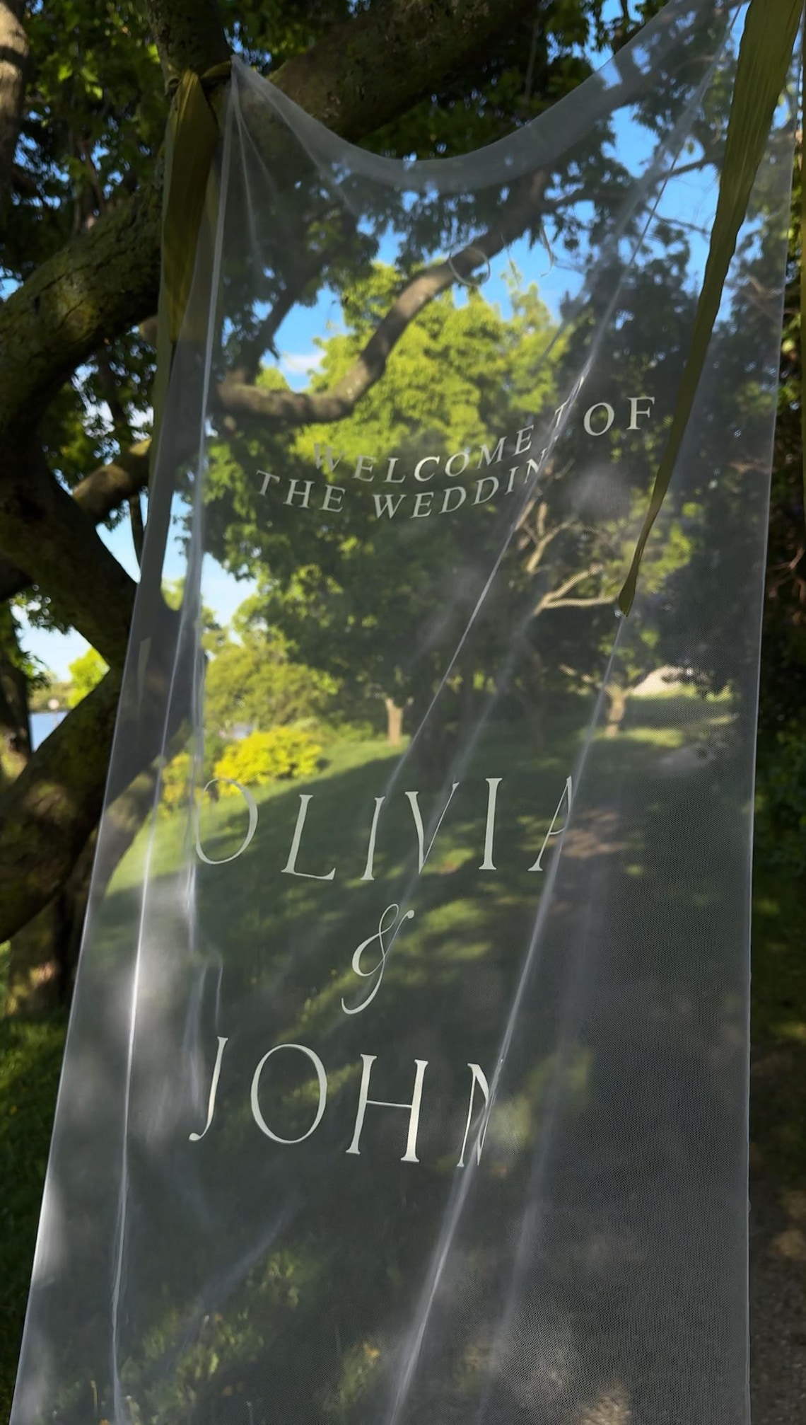 Lace Fabric Wedding Welcome Sign, Personalized Wedding Welcome Sign ...