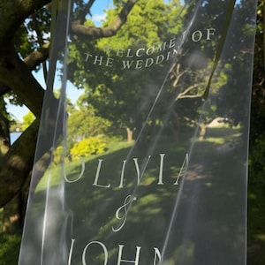 Lace Fabric Wedding Welcome Sign, Personalized Wedding Welcome Sign ...