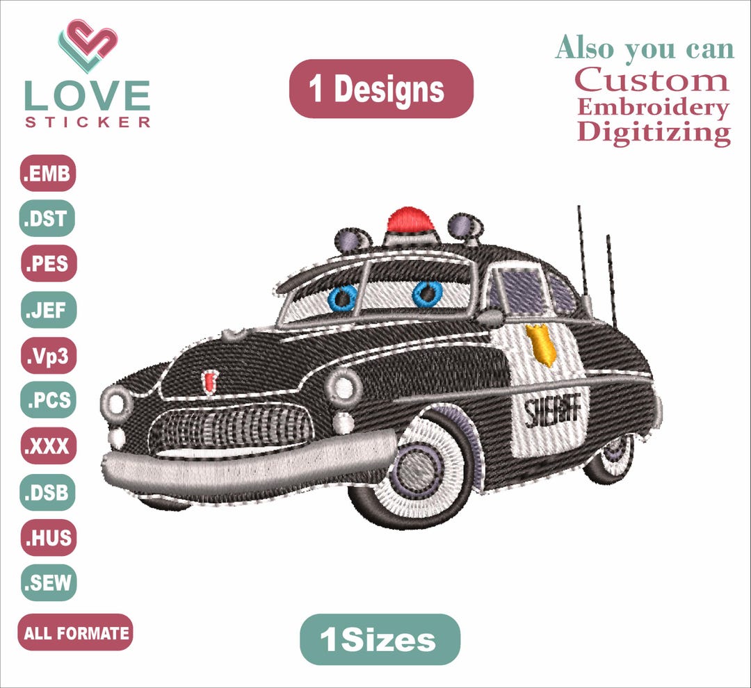 Car Mater Embroidery Designs/1 Designs & 1 Size/zmater Embrostich ...