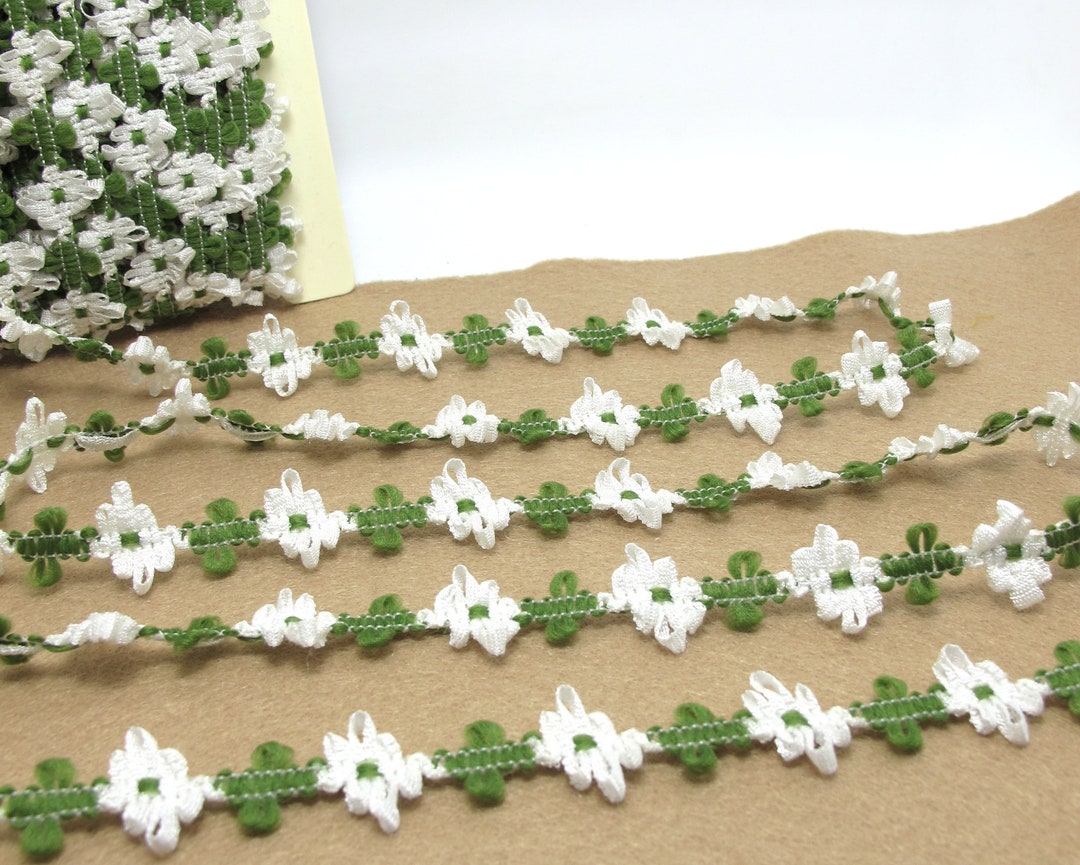 2 Yards Rococo Style Rosette Ombre Ribbon Trim, Fabric Ribbon, Rosette ...