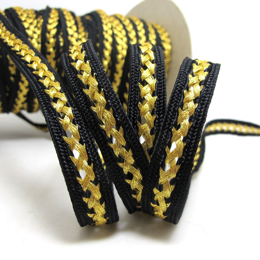 5/8 Inch Metallic Glittery Gimp Braid Trim|french Gimp Braided|scroll ...