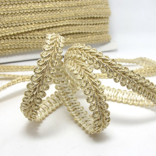 5 Yards 3/8 Gold Gimp Braided Trim Gimp Braid Braided - Etsy