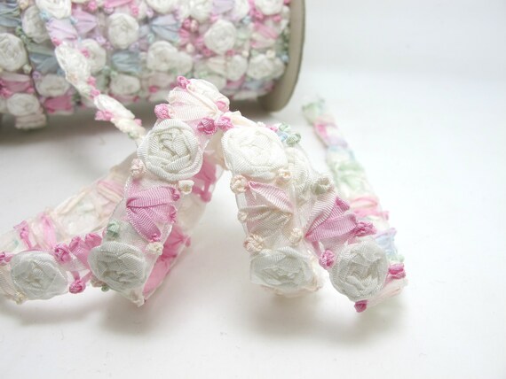 Embellishments Craft Supplies & Tools Embroidered Rose Bud Flower ...