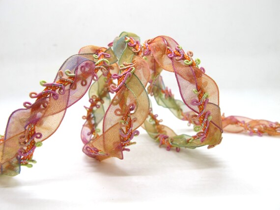 Braided Picot Edge Rococo Trim With Chiffon Ombre | Etsy