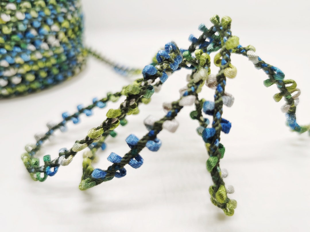 3 Yards 9mm Picot Edge Rococo Trim, Floral Trim Base, Vintage Design ...