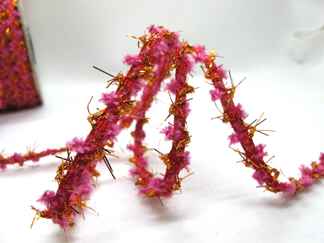 5/8 Inch Yarn Glittery Ric Rac Trim, Chenille Gimp Braided Trim|french ...