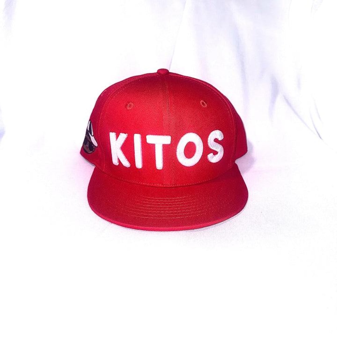 Embroidered Kitos Red Dad Hat: Minimalist Streetwear Baseball Cap - Etsy