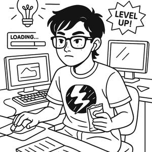 Gen Alpha 30+ Page Coloring Book | Modern Printable for Kids | Positive ...